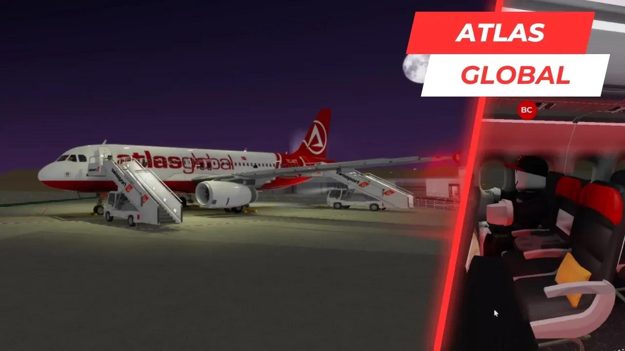 ROBLOX Airline Flight Review | AtlasGlobal | A320 | Business Class