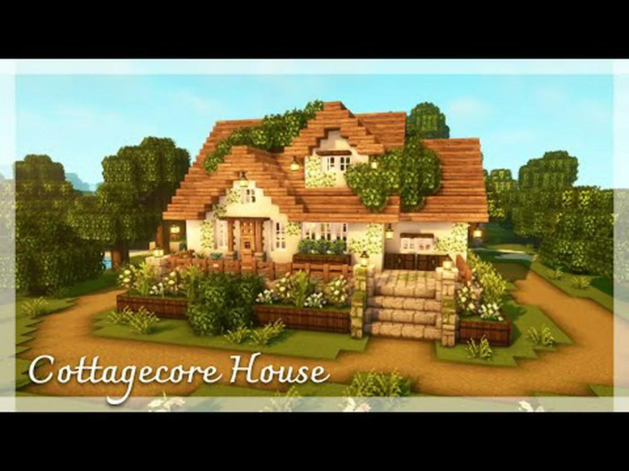 [Minecraft] 🌲 Cottagecore House Tutorial / Aesthetic / Mizuno's 16 Craft Resource Pack