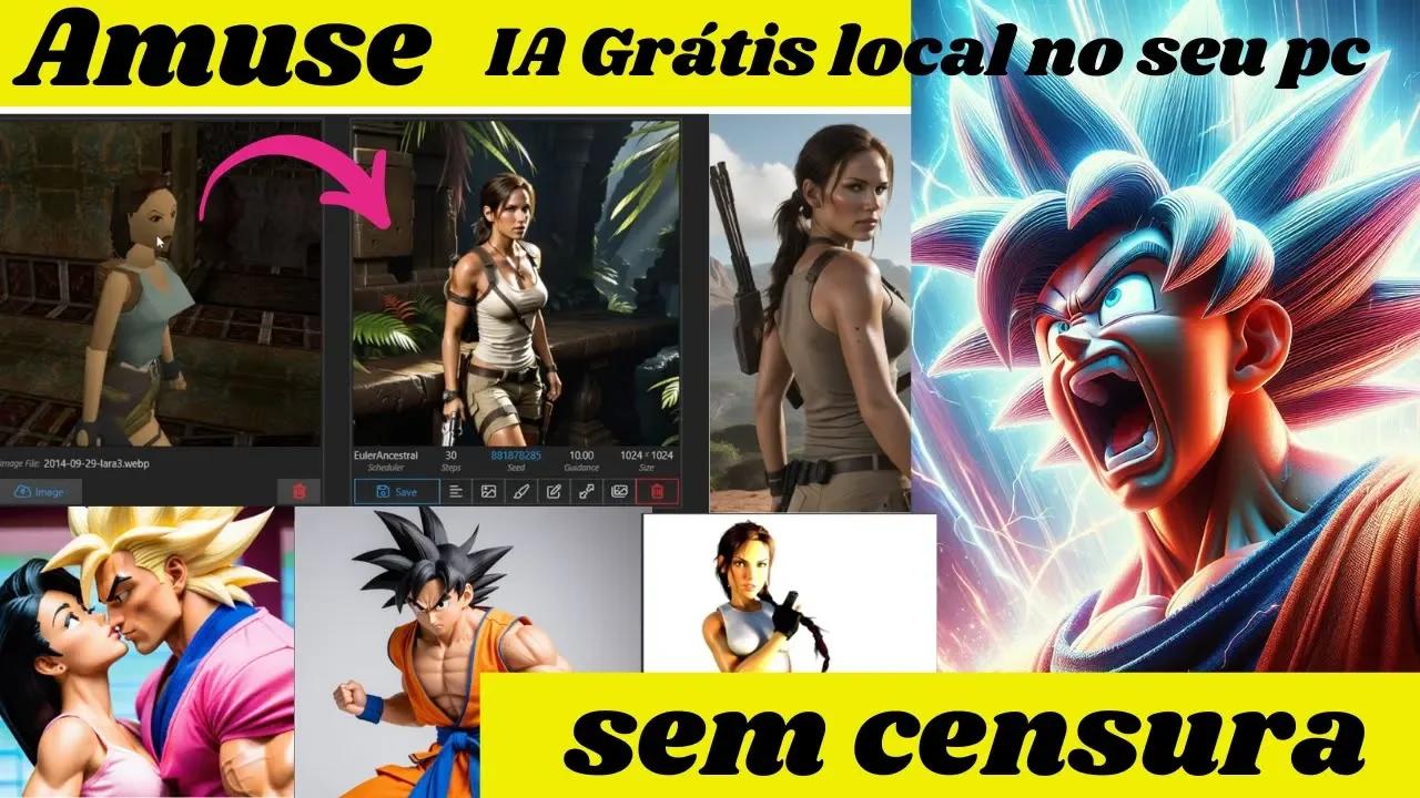 Amuse 2.0 gerador de imagens IA Grátis local no seu pc sem censura Tutorial Completo para canal dark