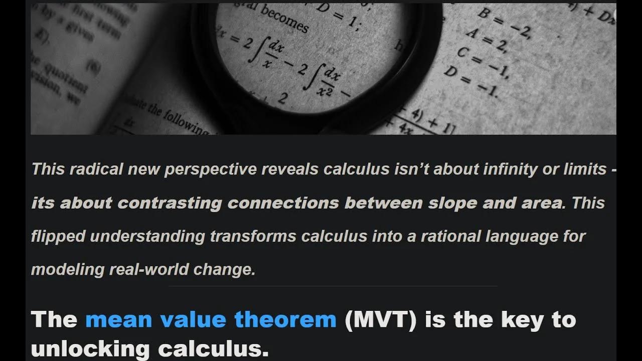 Learn the New Calculus basics in 1 week.