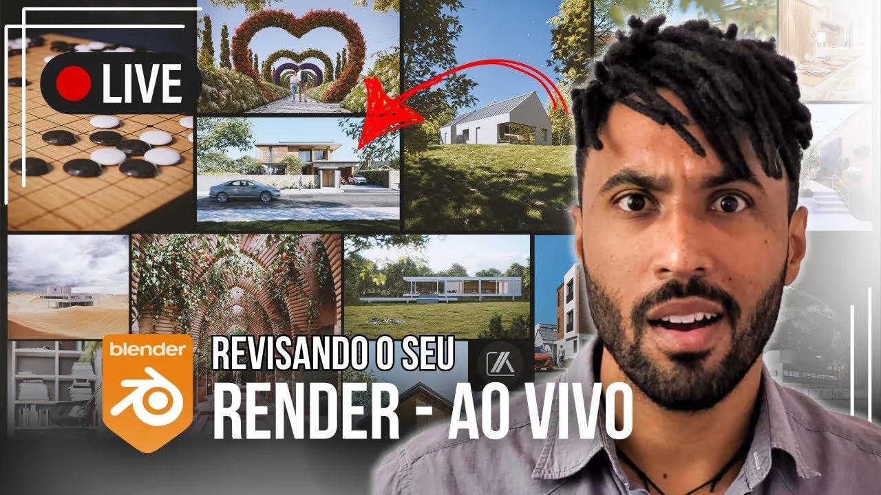 [LIVE] #16 Revisando o SEU render! | RENDER REVIEW