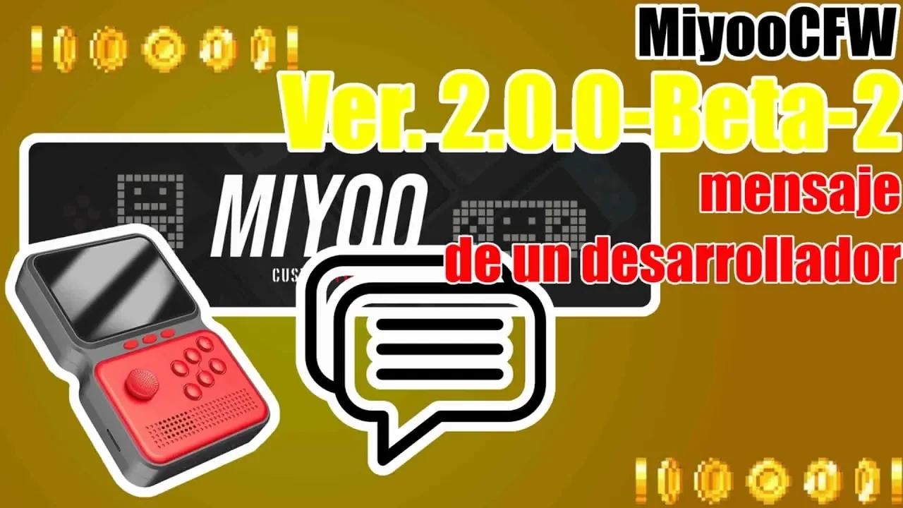 TriForceX/MiyooCFW Ver. 2.0.0-Beta-2 para sup m3, mensaje de TriForceX nos da informacion