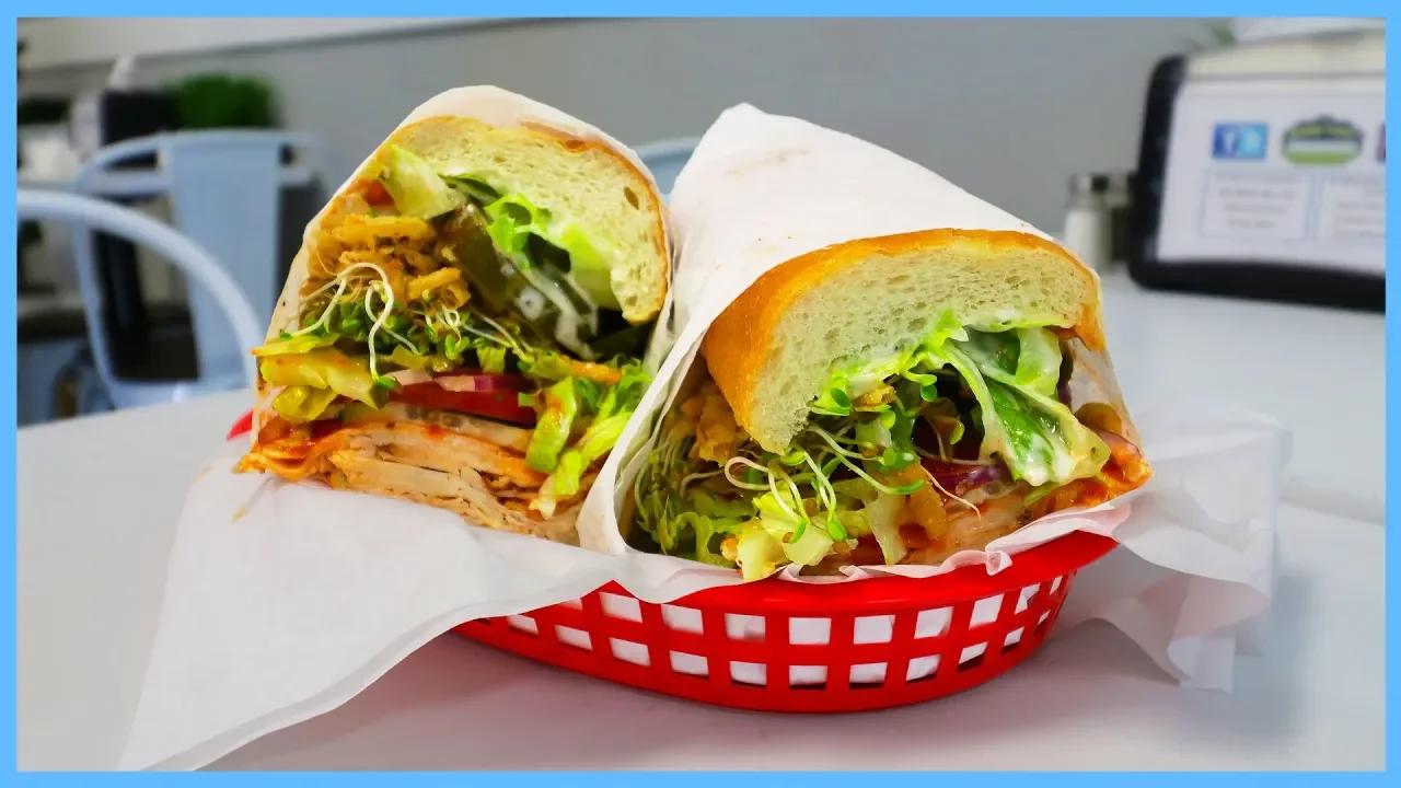 5 MINUTES TO FINISH | Spicy Buffalo Chicken Speed Eating Sandwich Challenge