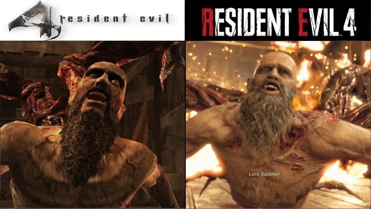 Resident Evil 4 Original VS. Remake Comparison - Bitores Mendez Boss Fight