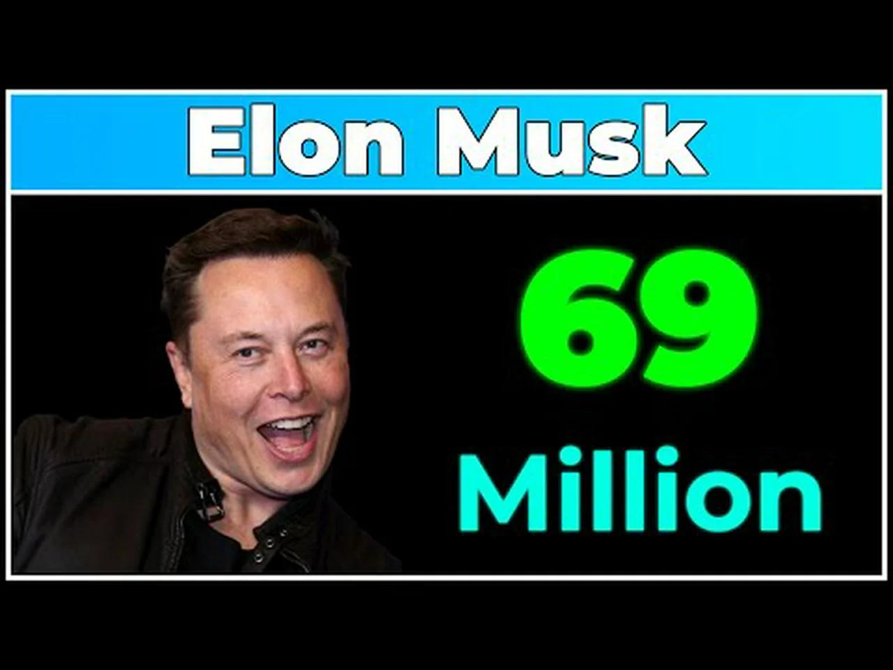 Elon Musk Hit 69 Million Followers!