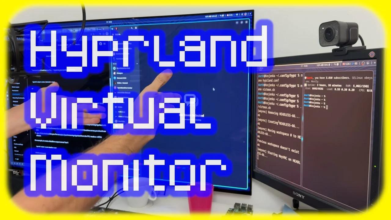 Use Any PC as a Second Monitor on Linux (Hyprland Virtual Display Guide)
