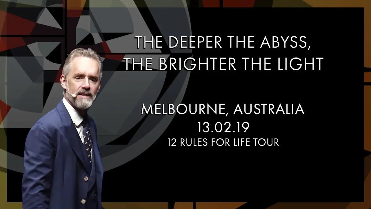 12 Rules for Life Tour - Melbourne, Australia.