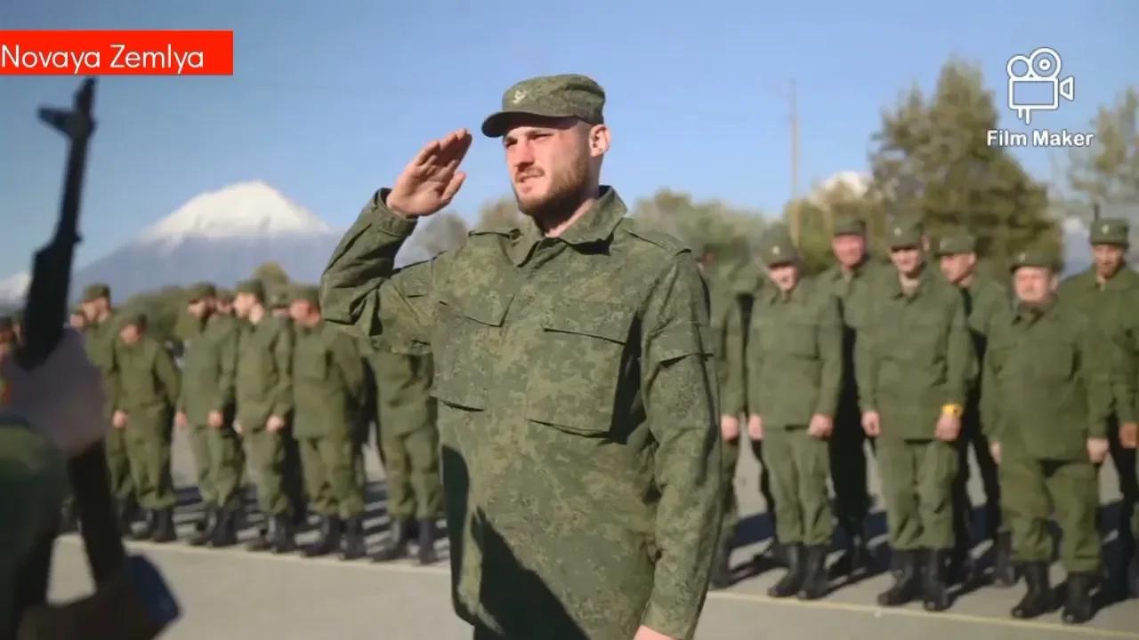 Proud Russian reservists entered bootcamp in the Far East during ...