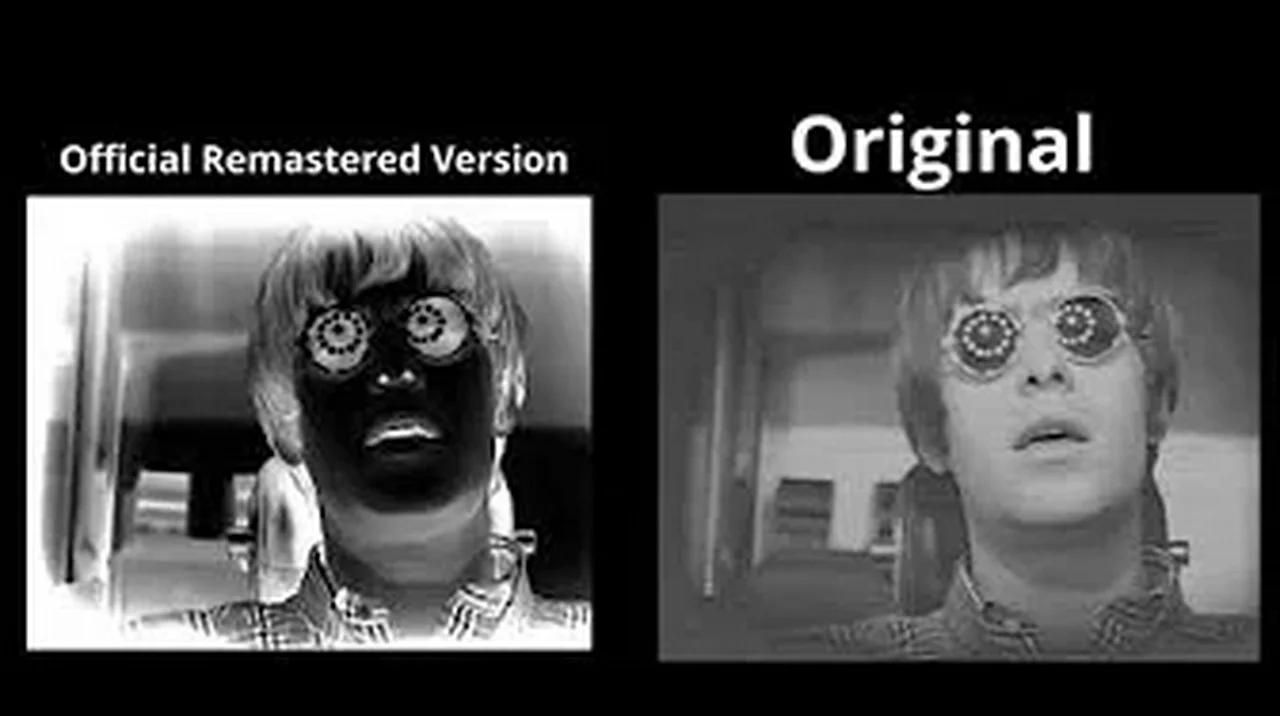 Wonderwall remastered video Vs Original (COMPARISON)