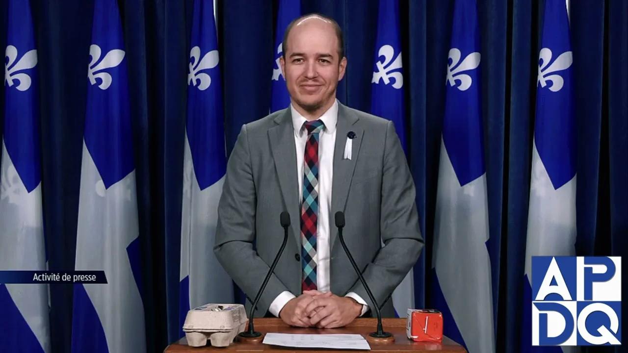 29 nov 2024 - Point de presse du QS avec Leduc