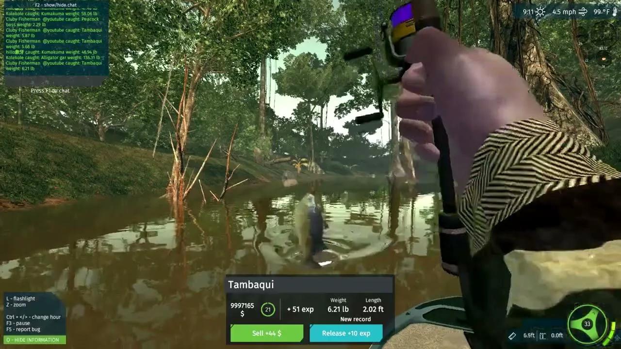 16 Tambaqui And Peacock Bass Fishing Amazon DLC Ultimate Fishing Simulator HD 2021