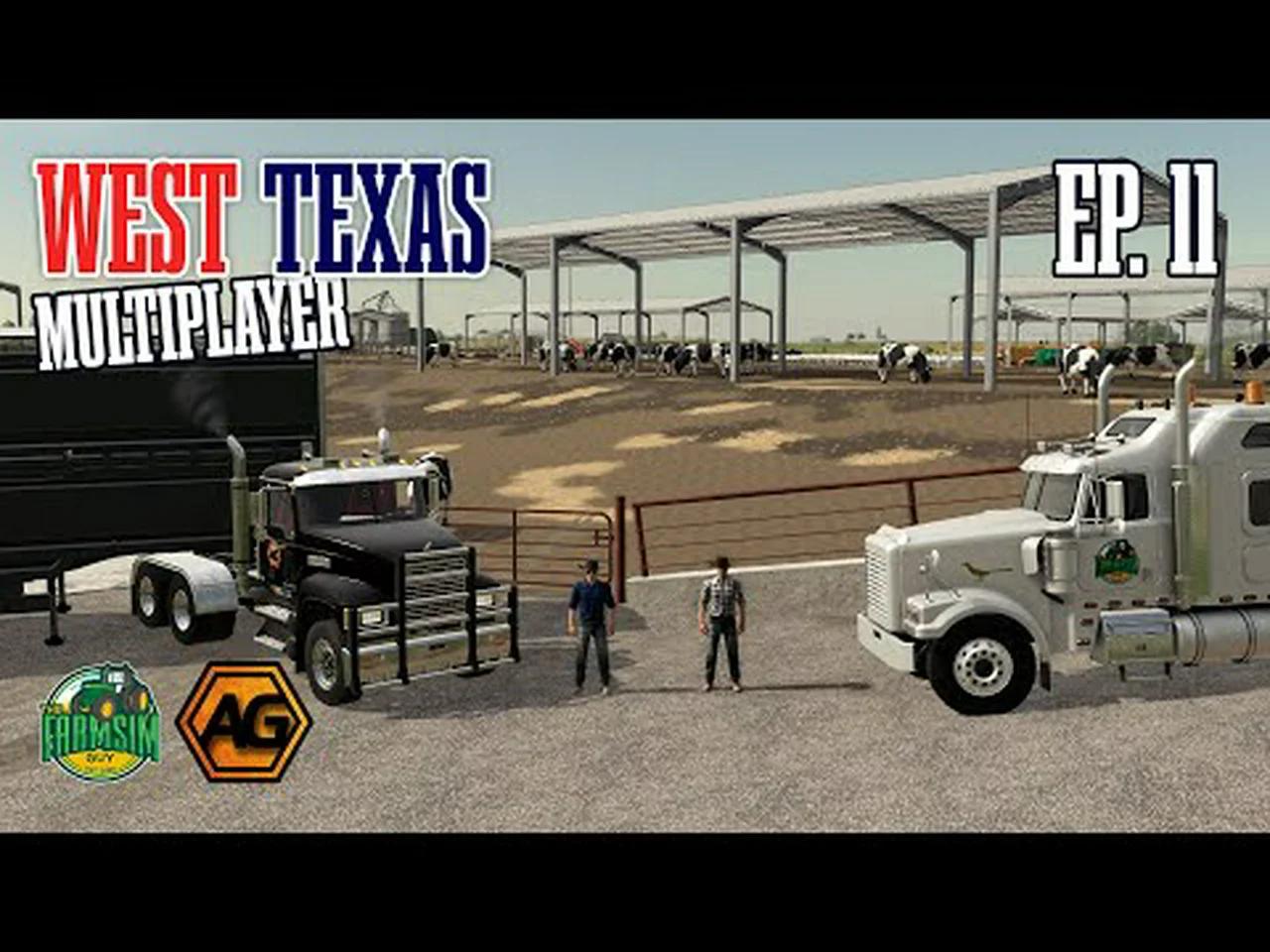 The Cows are Here at Last!! - West Texas Multiplayer - Episode 11 - FS19