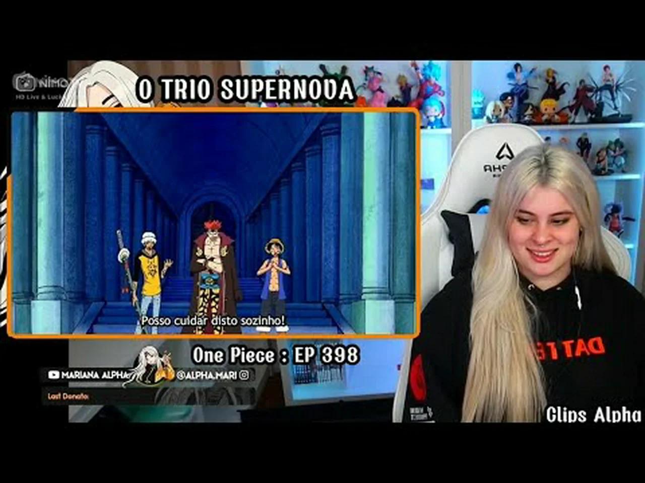 Mariana Alpha - O TRIO SUPERNOVA | One Piece | EP 398 ( React )