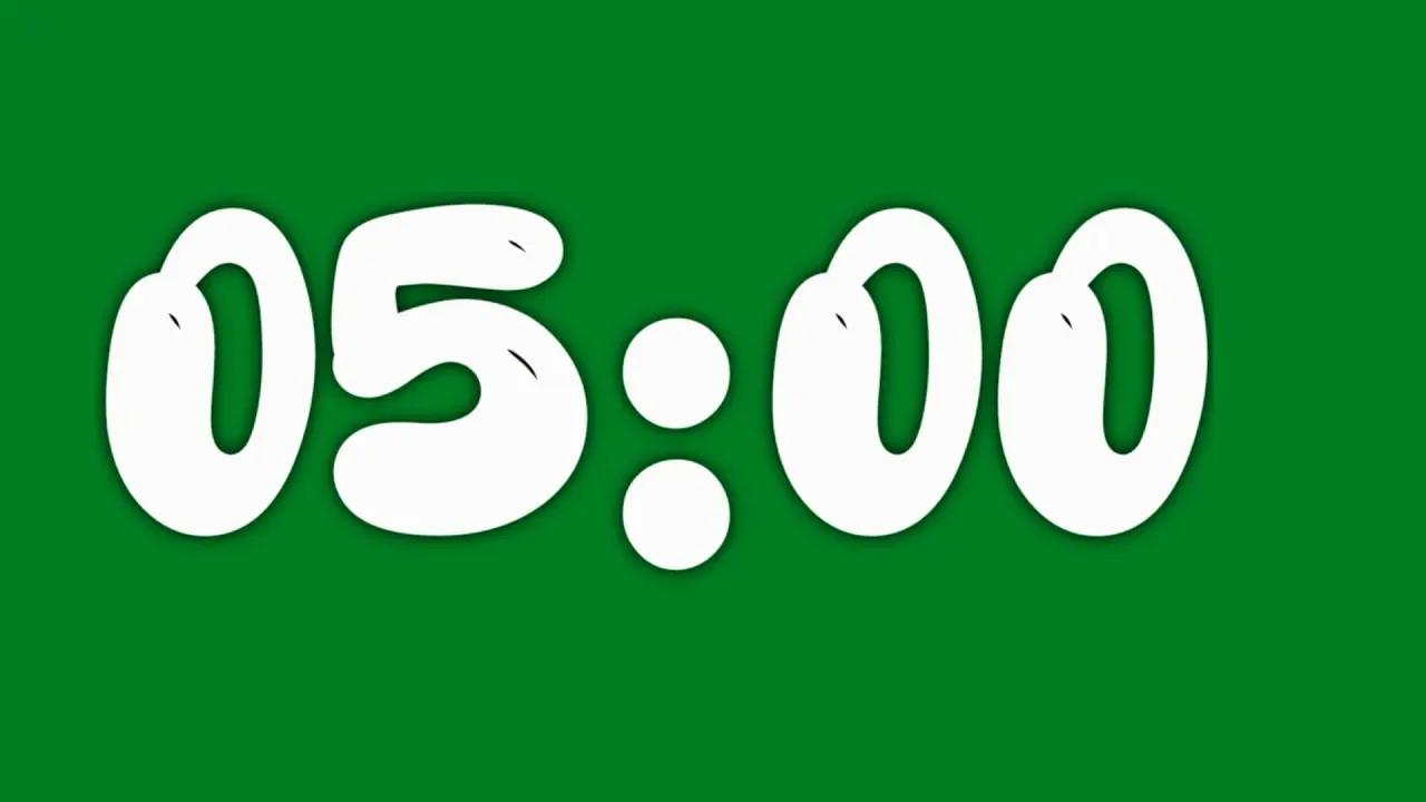 5 Minute Green Screen Background Effects HD Countdown Timer With ...