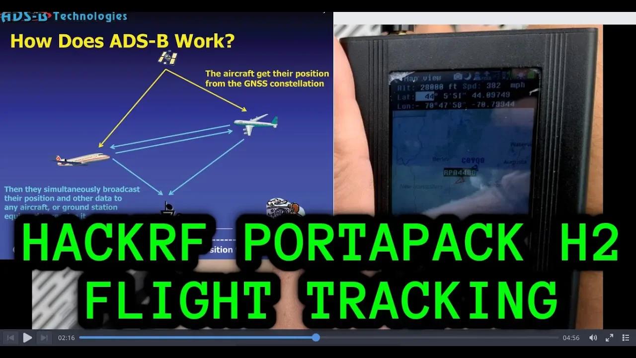 ️ HackRF Portapack H2: Tracking Flights