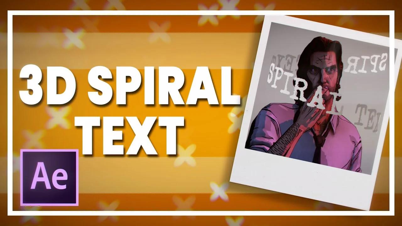 How To Make 3D Spiral Text || After Effects [Tutorial]