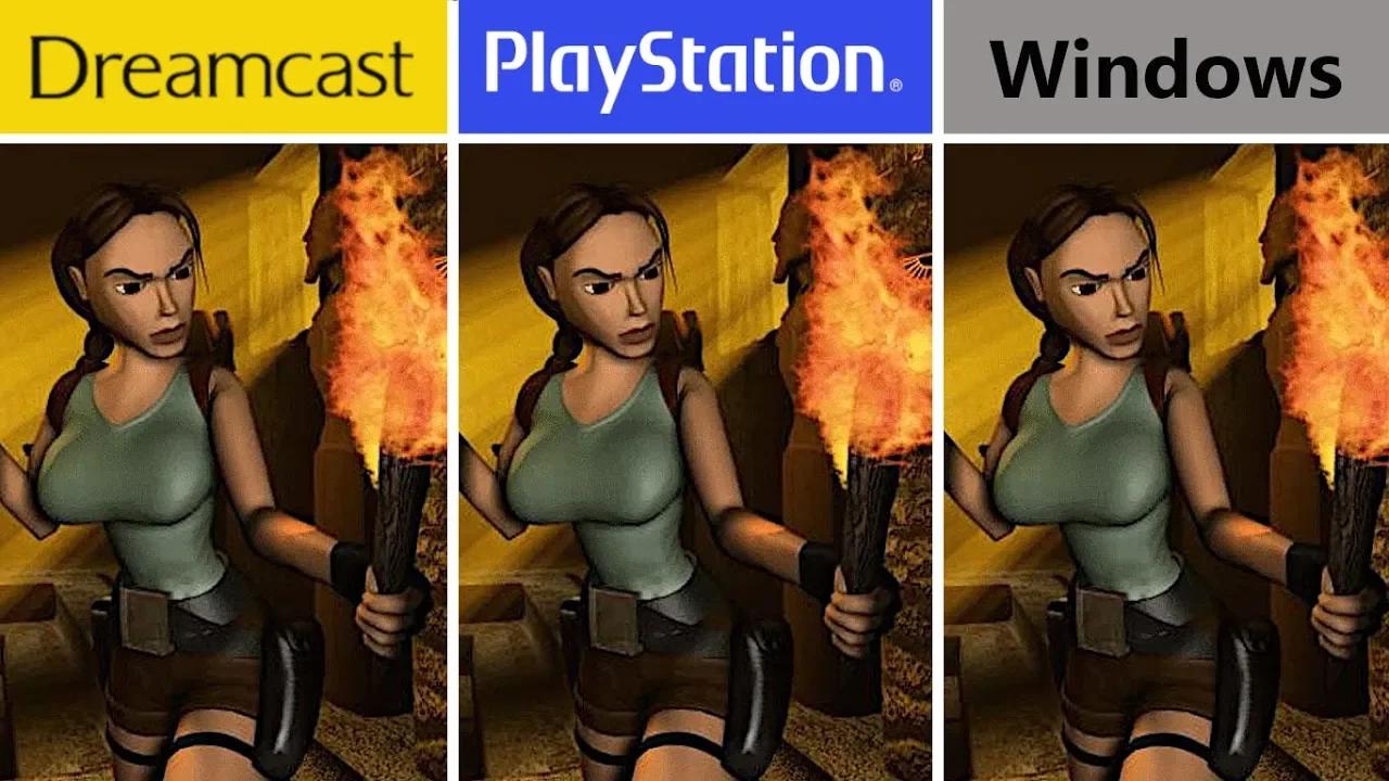 Tomb Raider IV: The Last Revelation | PS1 vs Dreamcast vs Windows pc vs Retroarch Comparison