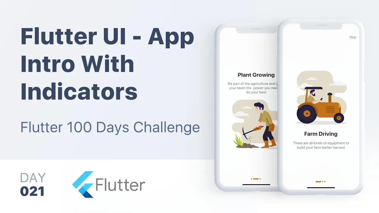 Flutter UI Tutorial | App Intro With Indicators Application UI/UX ... Flutter UI Tutorial | App Intro With Indicators Application UI/UX ...