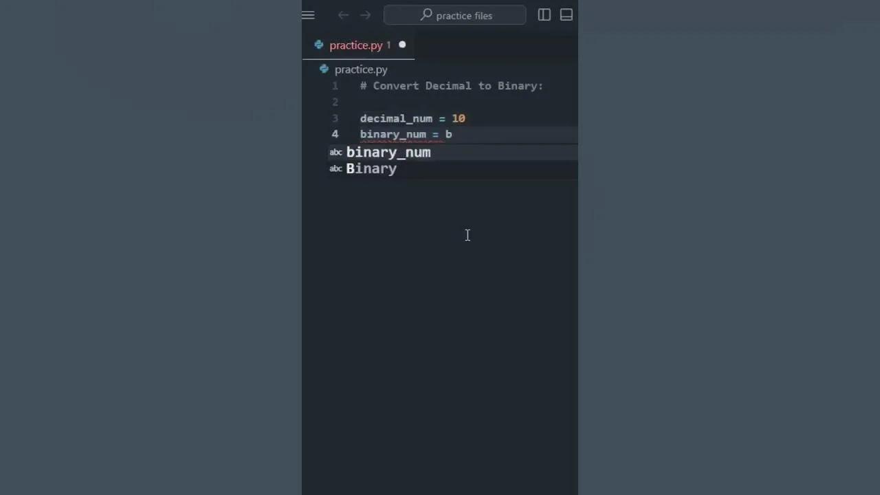 Convert Decimal To Binary | #python #pythonprogramming#coding# ...