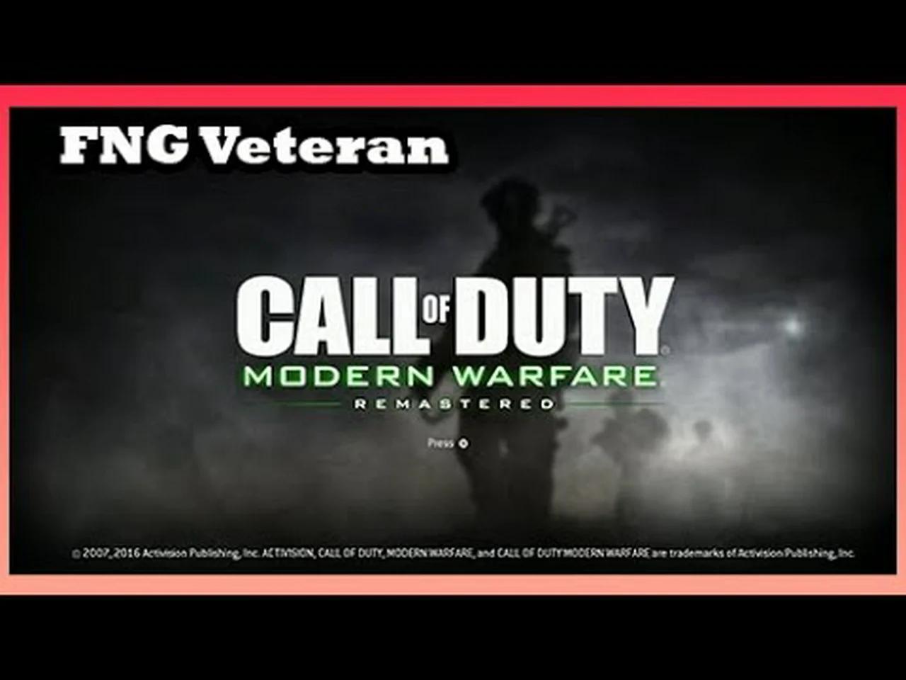 Call of Duty 4 Modern Warfare Remastered FNG Veteran