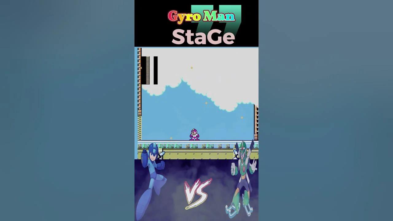 Pelea Final Mega Man Vs Gyro Man - NES
