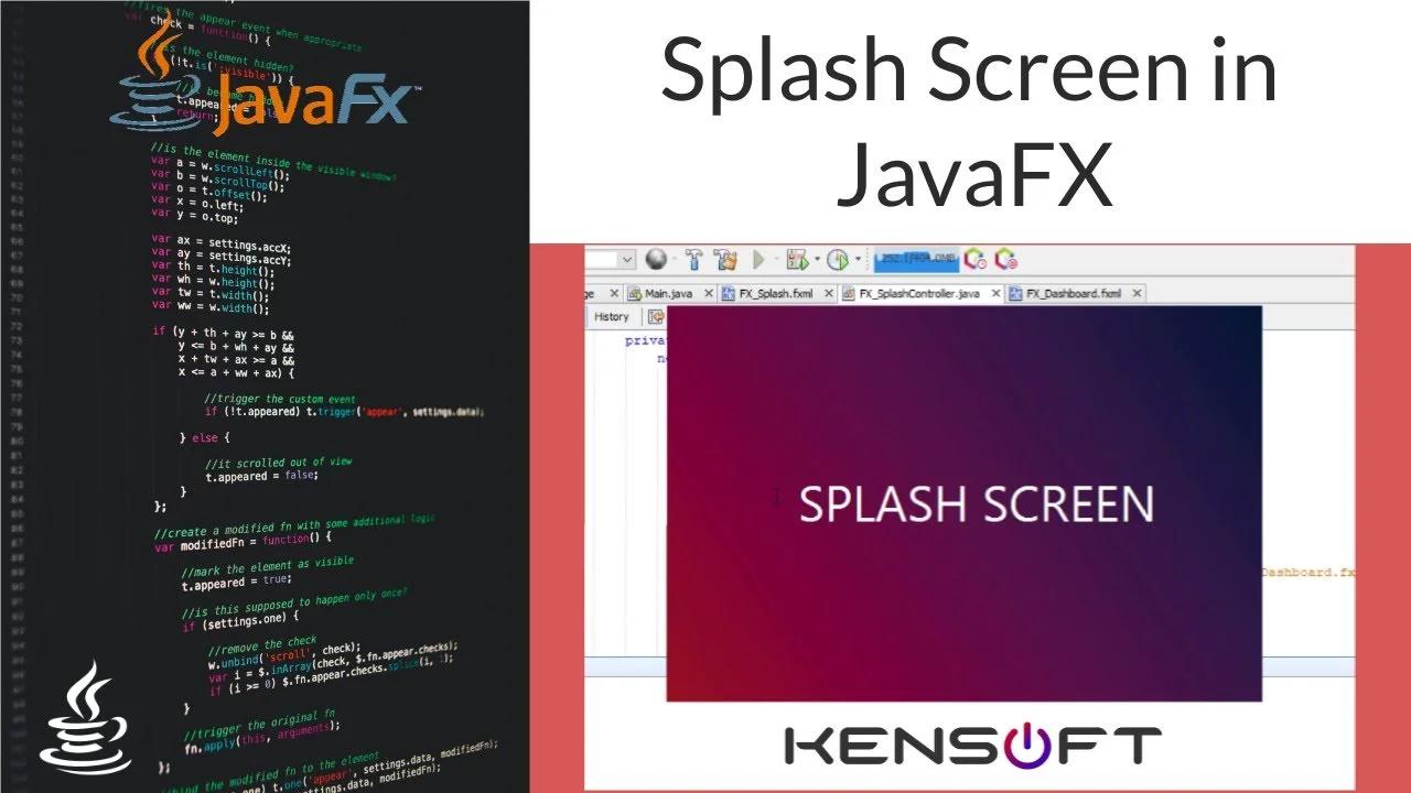 Javafx Tutorial Splash Screen In Javafx Using Netbeans Ide