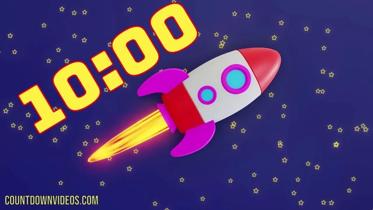 Classroom 10 Minute 🚀 Rocket Timer With Music For Kids