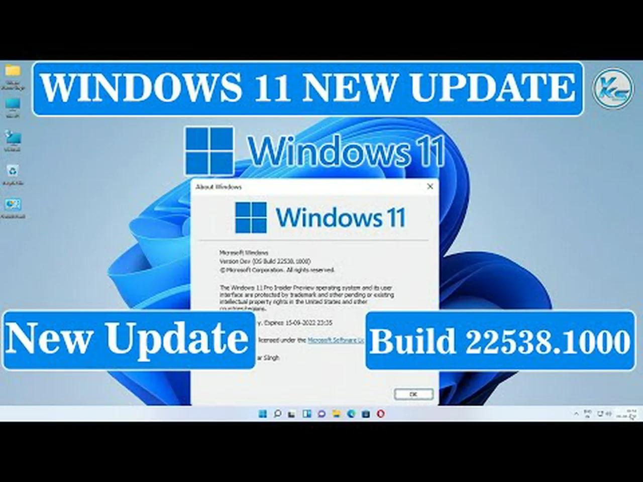 Windows 11 New Update 19-01-2022 | How To Update Windows 11 Build 22538 ...