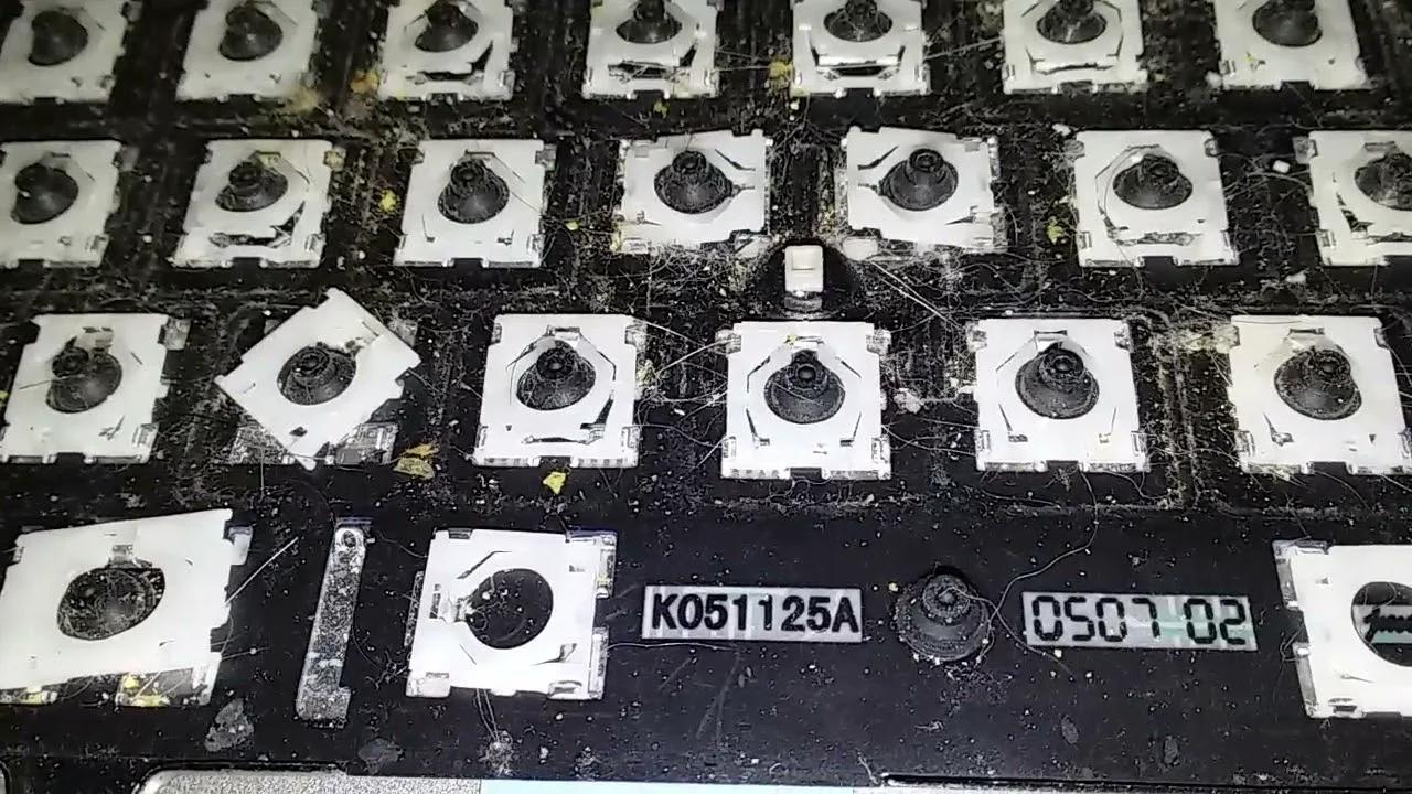 Gross 16 year old keyboard