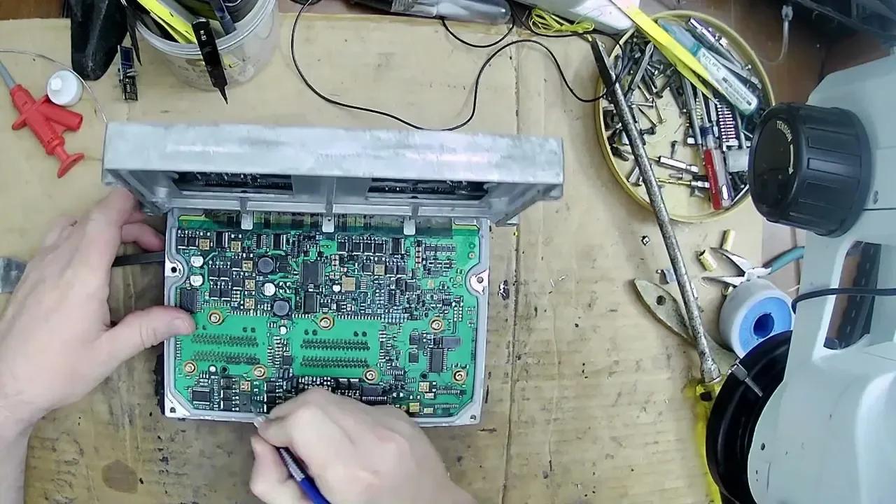 Electronics repair of over heated blown coil driver on a poorly ...