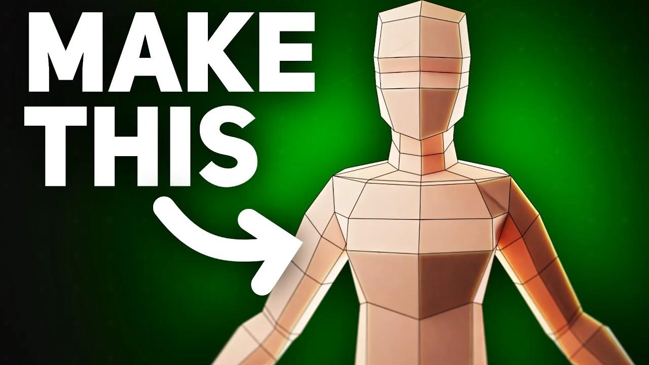 Make a Low Poly Female Character in Blender!