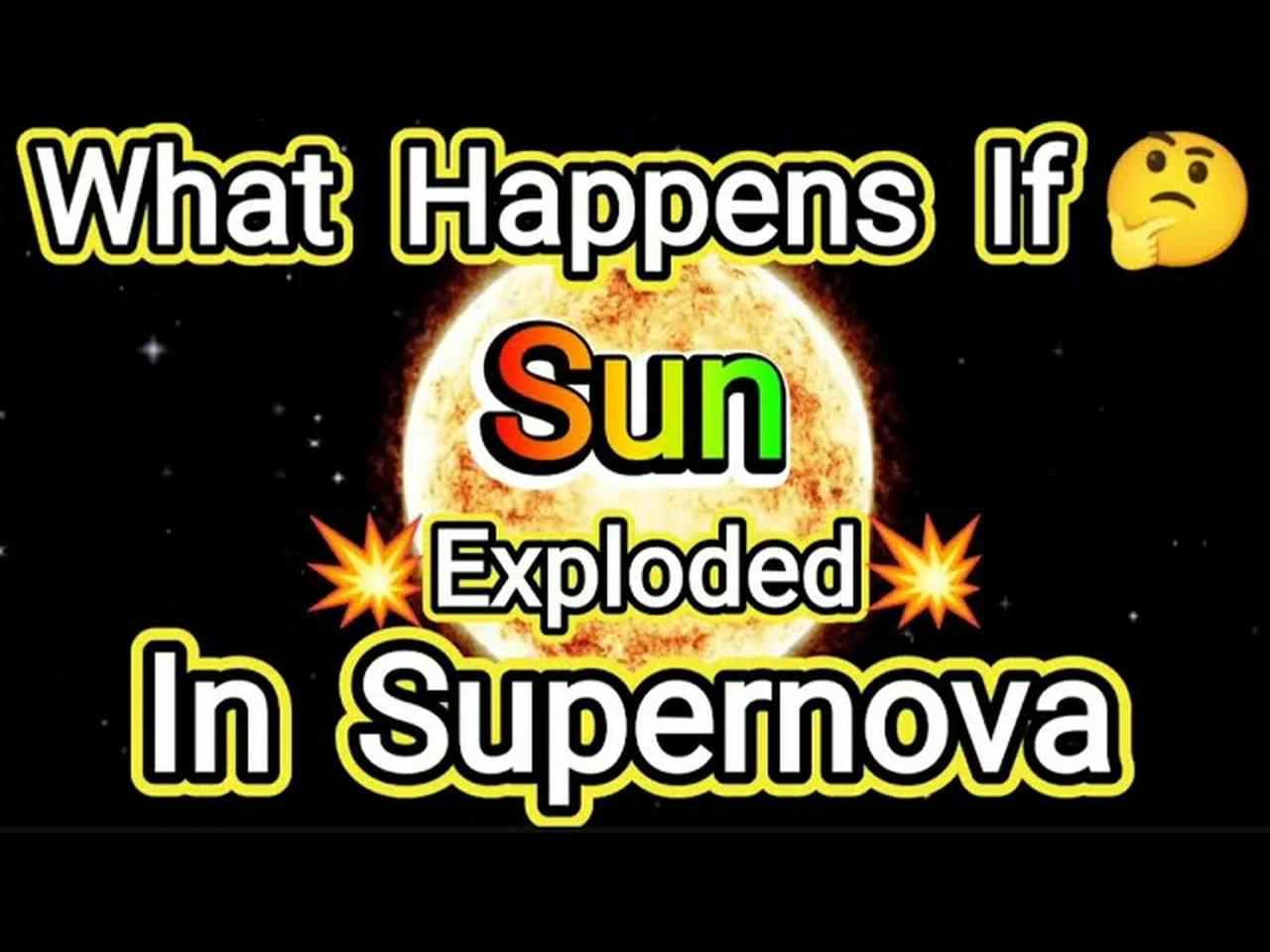 What If Sun Exploded In Supernova |#education #facts #science #sun #cosmos | @mojammiltothepoint