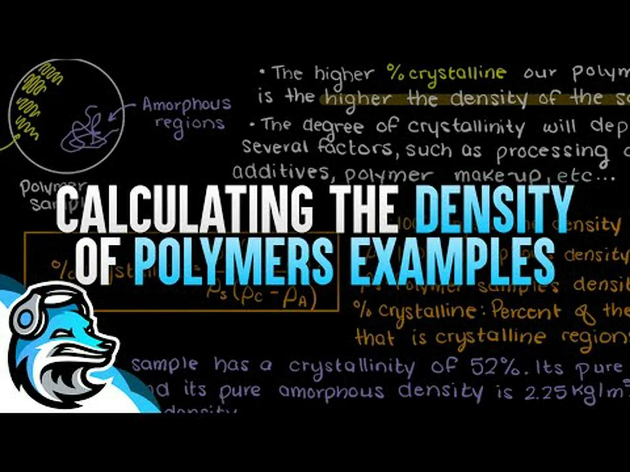 Calculating Density Of Polymers Examples