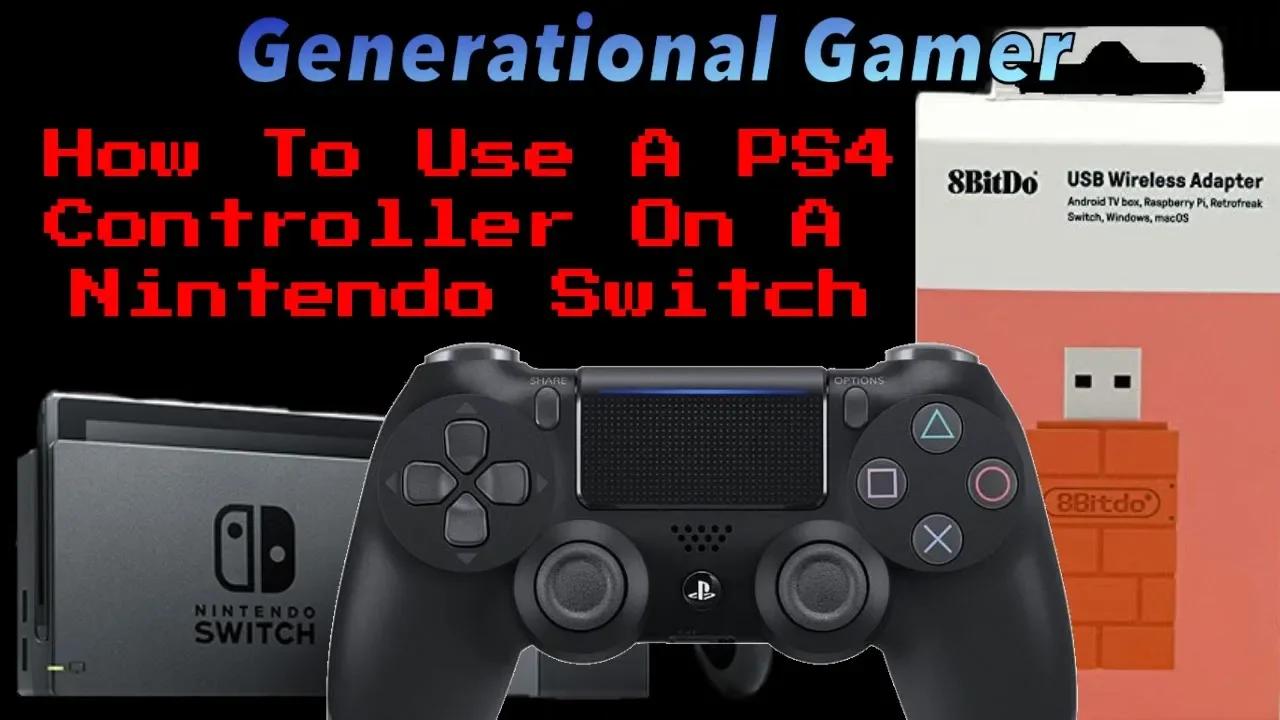 How To Use A PlayStation 4 (PS4) Controller On A Nintendo Switch Using a 8bitdo Wireless USB Adapter
