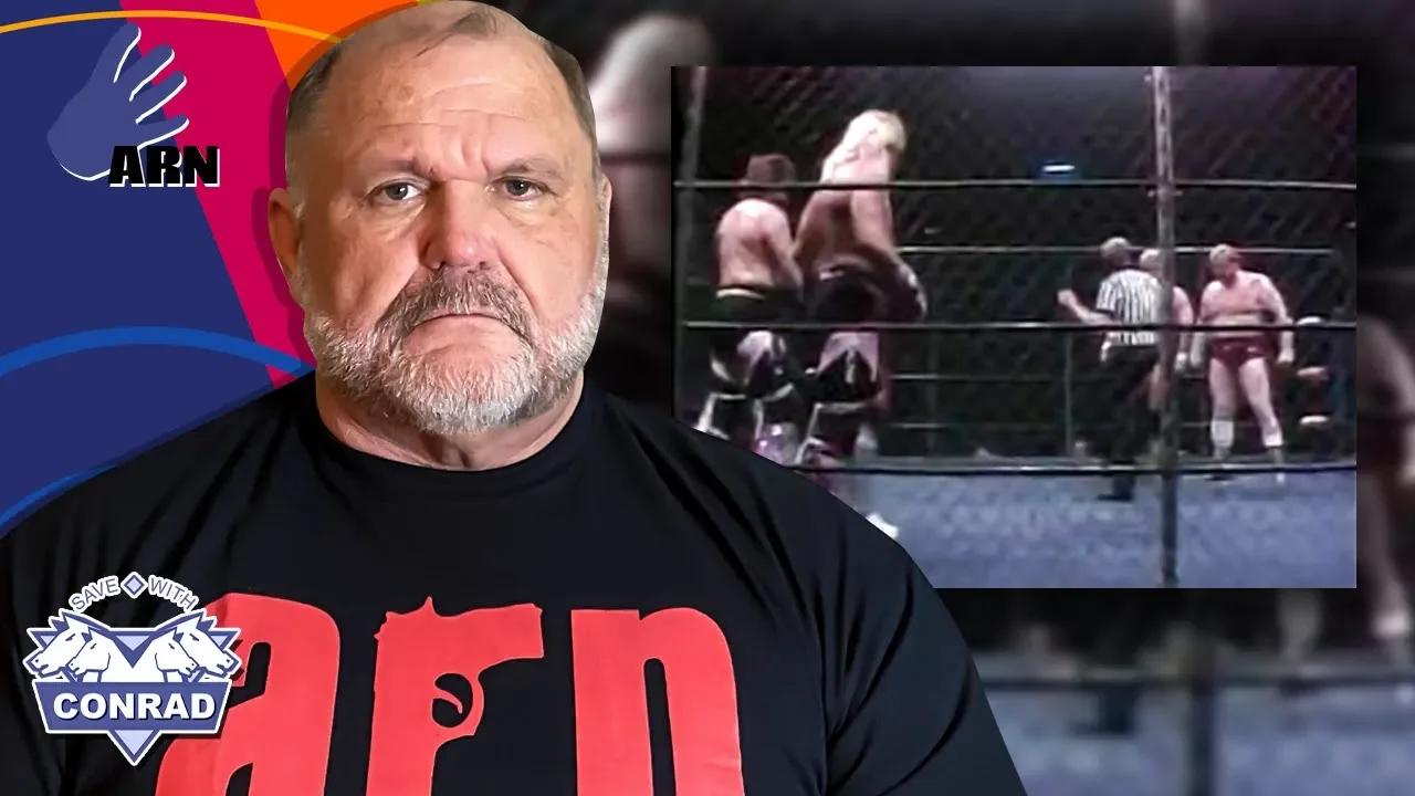 Arn Anderson on working cage matches in 1986