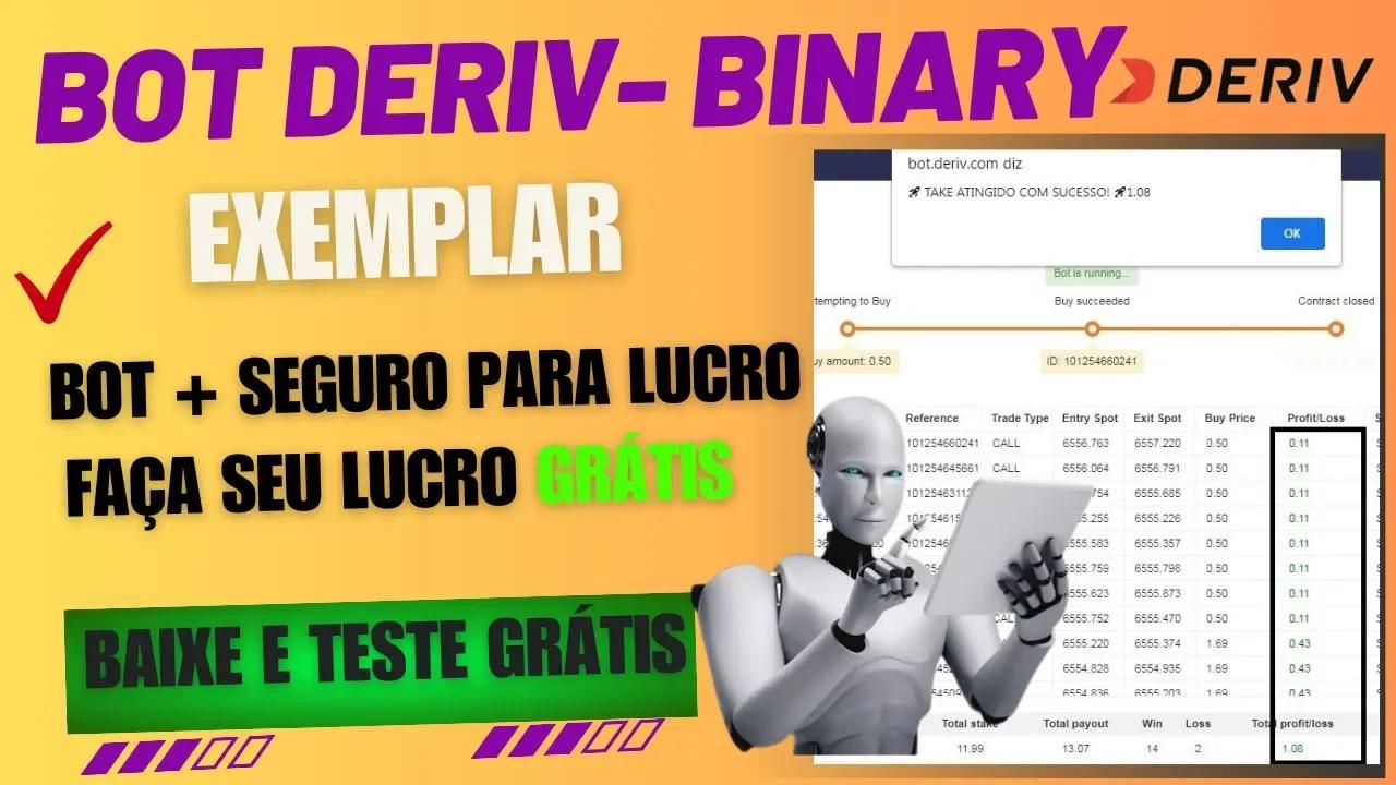 ROBO XML DERIV DOWNLOAD GRÁTIS BOT XML BARREIRA DERIV GRÁTIS