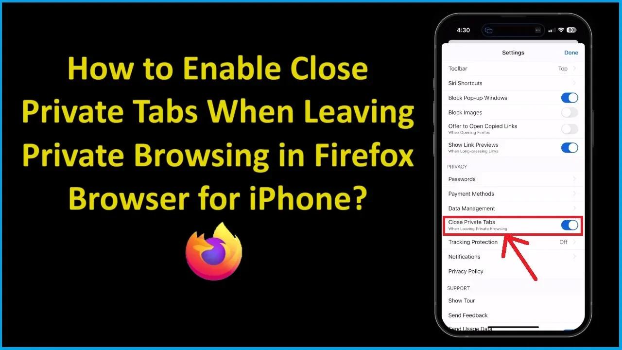 How to Enable Close Private Tabs When Leaving Private Browsing in ...