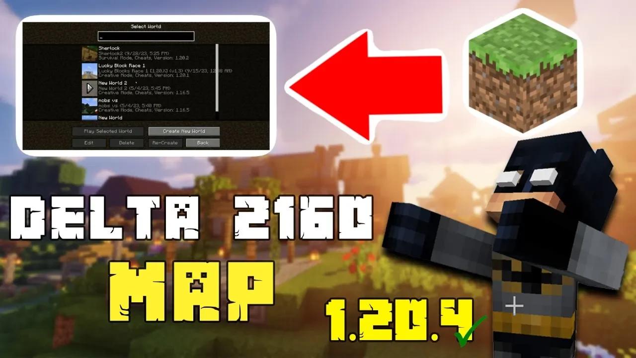 How To Download & Install Delta 2160 Map for Minecraft 1.20.4