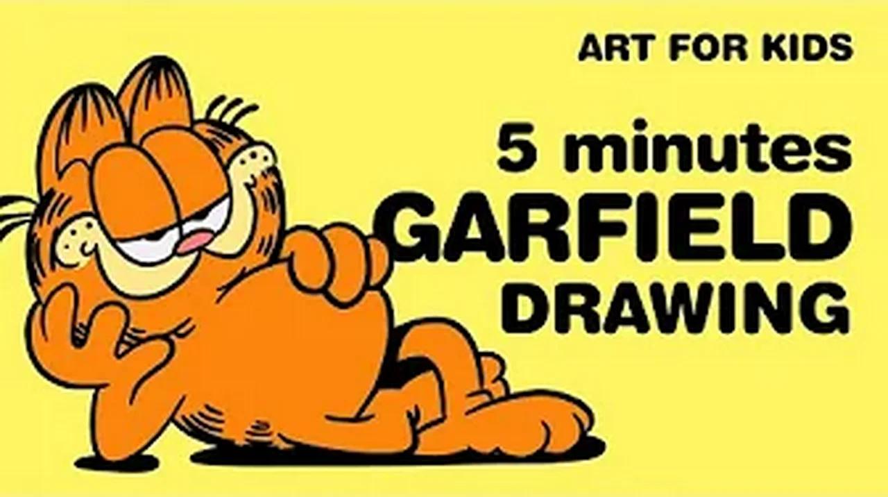 5 minutes Garfield Cartoon Drawing