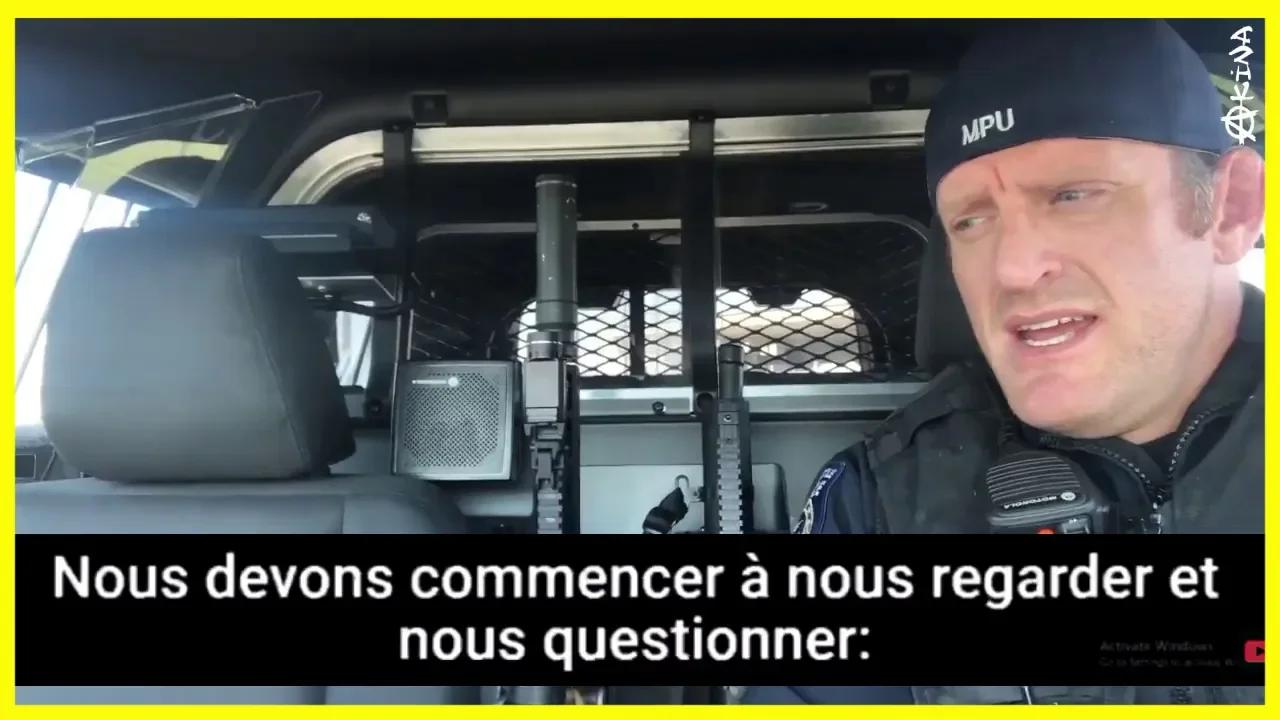 Un flic aux USA qui dit son raz-le-bol de cette mascarade du COVID-19 ...