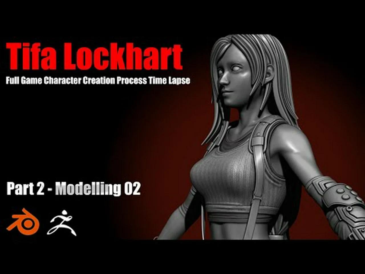 Tifa Lockhart pt2 - Full Game Character Creation Process Time Lapse