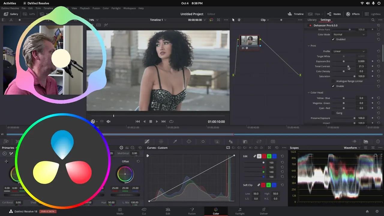 Dehancer with Davinci Resolve on Linux