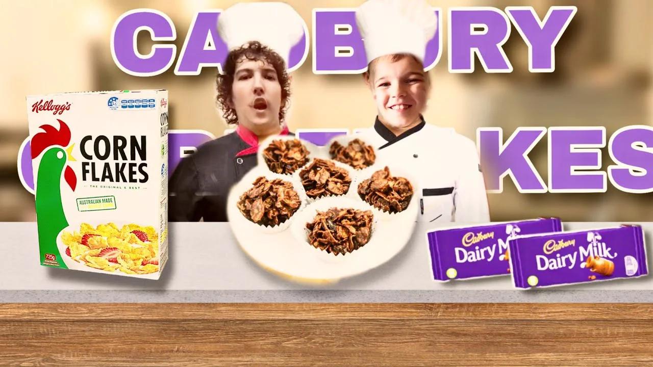 Making Cadbury Cornflakes With My Brother!!!!! | Kurrgas Cooking!!!!