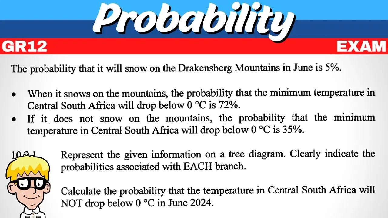 Probability Grade 12 Exam Questions