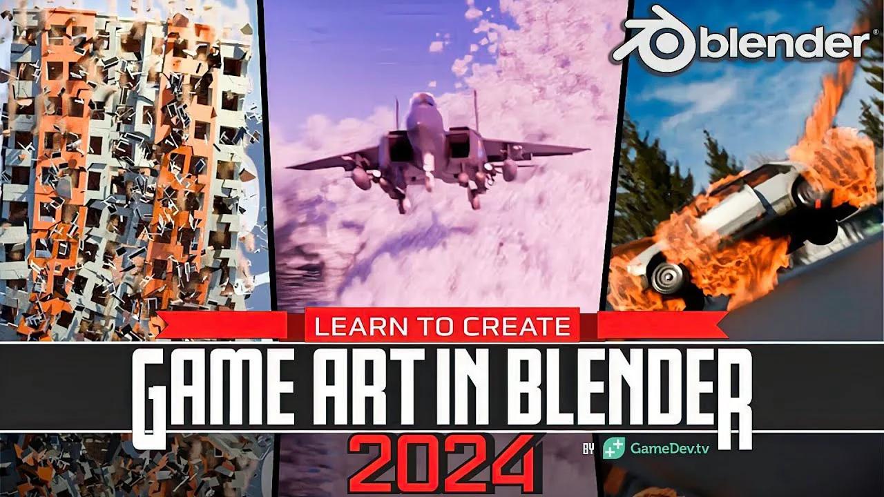 Cutting Edge Blender Game Art Course Bundle -- Even Blender 4.2 ...