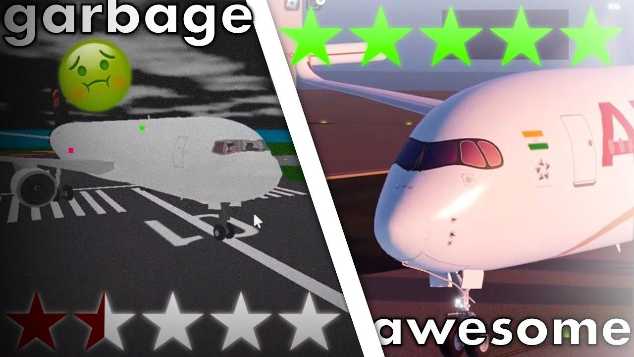1 Star VS 5 Star Roblox Flight Simulator