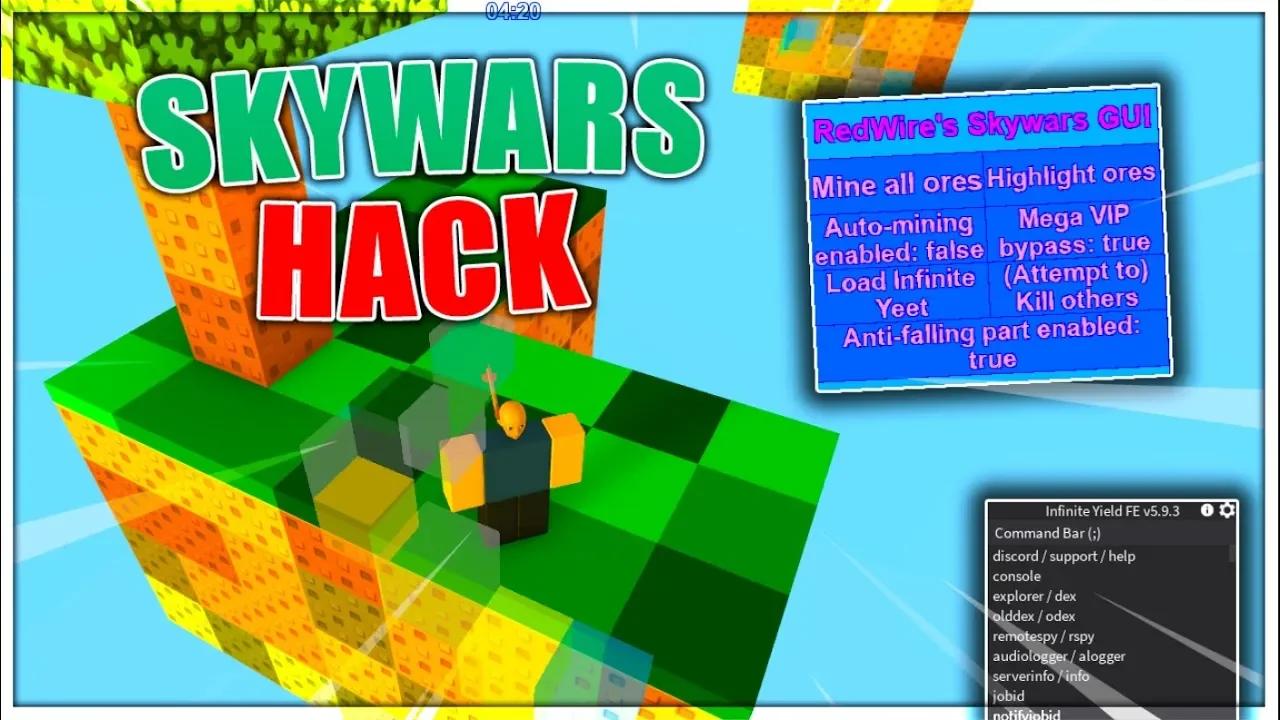Roblox SKYWARS Script Hack | Mine All Ores, ADMIN, FREE Mega VIP, God ...