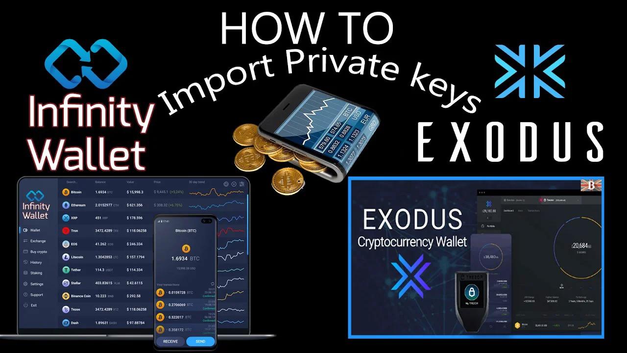 How To Import Private Keys of Infinity Wallet into Exodus Wallet | Crypto Tutorial