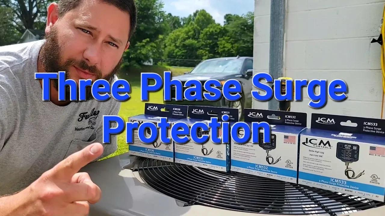 How to install a three phase surge protector? ‎@icmcontrols9960