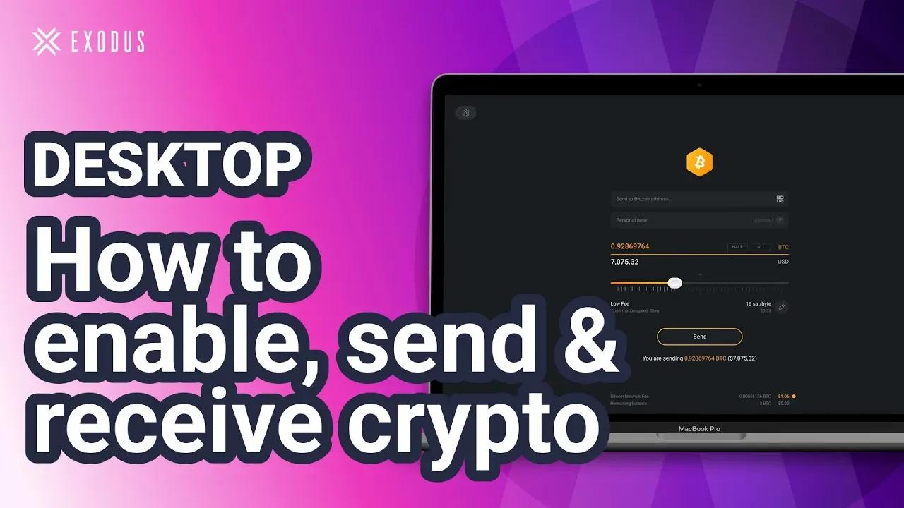 How to send and receive crypto, enable or disable assets on Exodus Desktop Wallet | Exodus Tutorial
